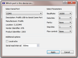 Adding a Serial UART Data Stream - SNIP Support