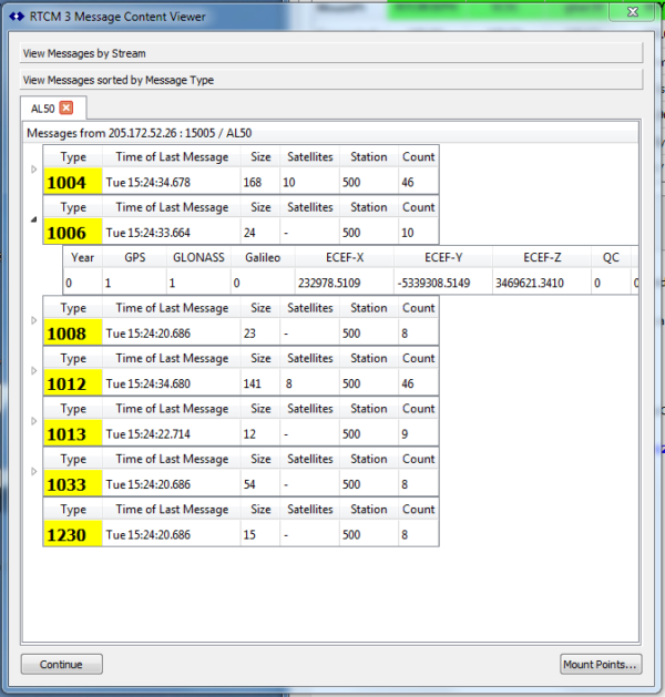 Using The Rtcm3 Decoder Dialog Snip Support