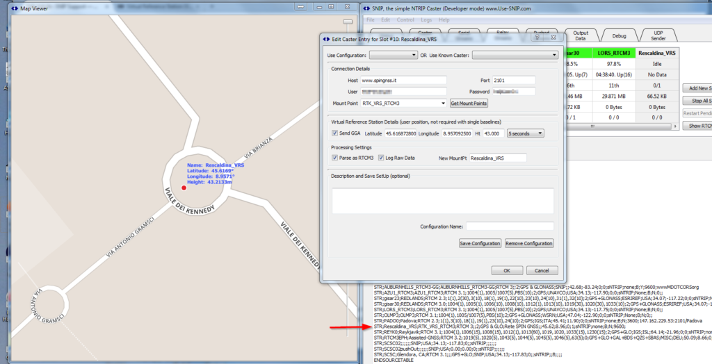 Virtual Reference Station (VRS) connection examples - SNIP Support