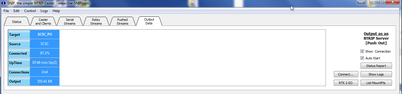 Sending Pushed Out Data - SNIP Support