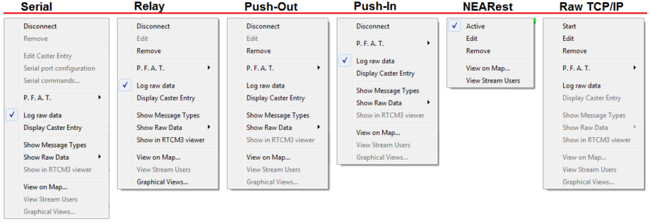 The Stream Menu Controls - SNIP Support