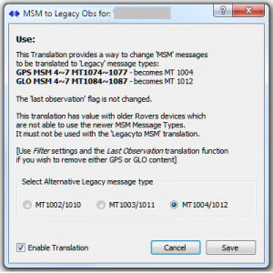 PFAT: MSM to Legacy messages - SNIP Support