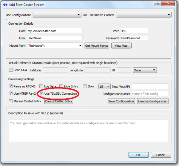 Secure Caster Connections - SNIP Support