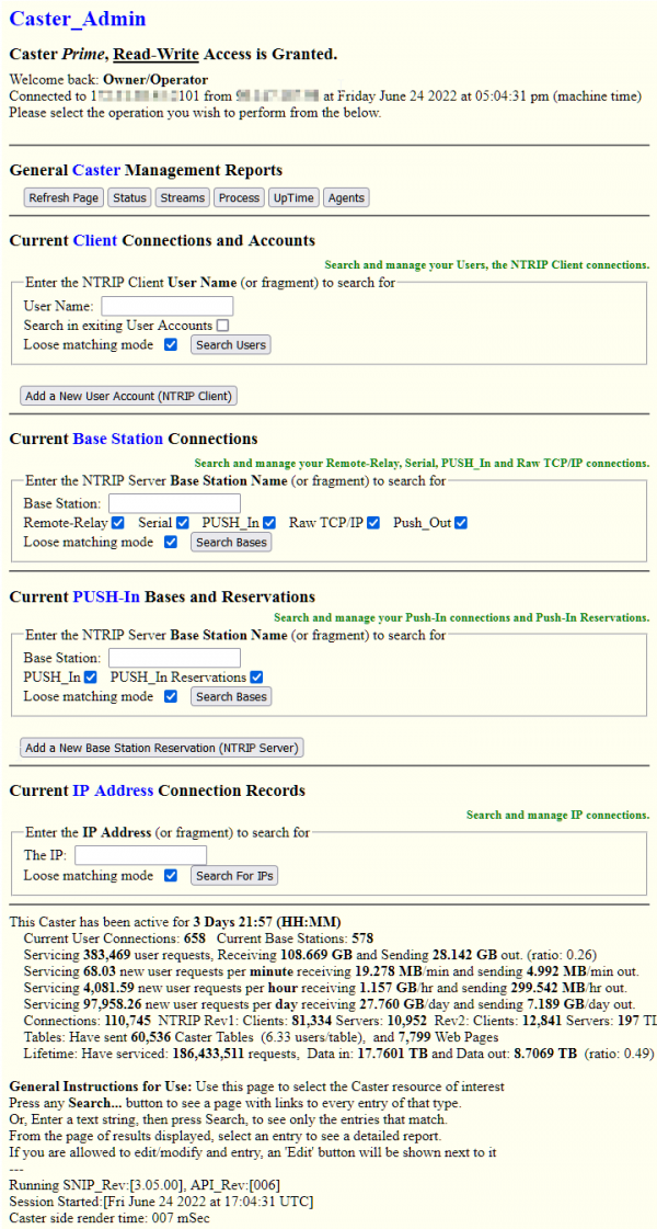 Web API, Top Page - SNIP Support
