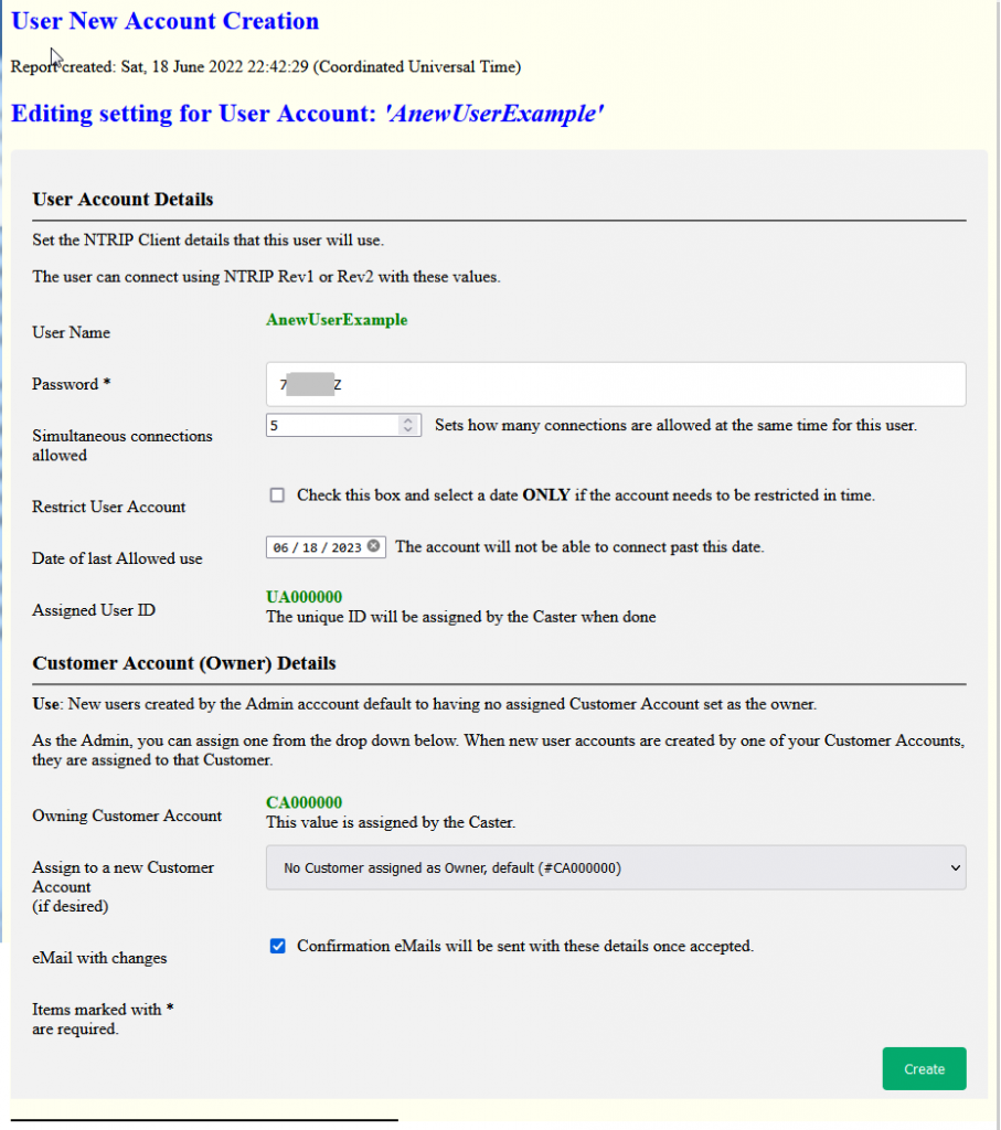 Web API, Add a User - SNIP Support