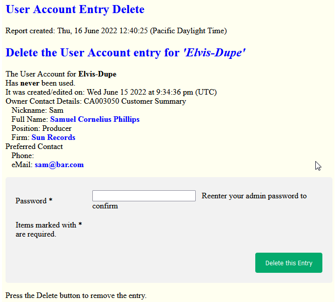Web Api Delete A User Snip Support 