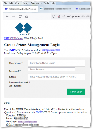 Web API, Login - SNIP Support