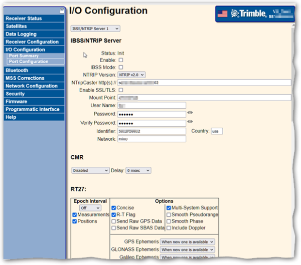 Trimble Base Station Connections - SNIP Support