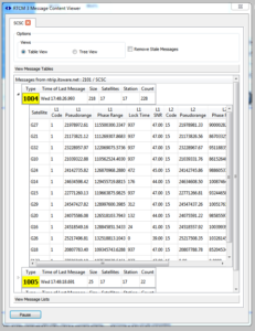 RTCM3 Message Decoding - Simple NTRIP Caster - SNIP
